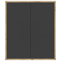 H&auml;ngeschrank Welltime "Morena", basalt grau mit artisan eiche, B:60cm H:70cm T:15cm, ABS-Kunststoff, Spanplatte, Schr&auml;nke, H&auml;ngeschrank