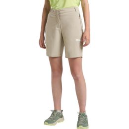 Shorts Jack Wolfskin "HIKEOUT SHORTS W", Damen, Gr. 44, Normalgr&ouml;&szlig;en, grau (stone), Obermaterial: 86% Polyamid, 14% sonstige Fasern; Futter: 100% Polyester, Hosen Shorts