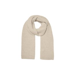 V&eacute;ro Moda Strickschal VERO MODA "VMGILA RIB SCARF NOOS", Damen, wei&szlig;cap gray detail:wei&szlig; melange, Rippstrick, Materialmix, meliert, Modet&uuml;cher