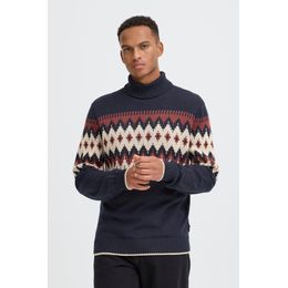 Blend Herren Rollkragenpullover "BHBENJI JACQ KNIT"salute, Gr. S, Jacquardmuster, gemustert, Strick, Obermaterial: 100% Baumwolle, Pullover, im