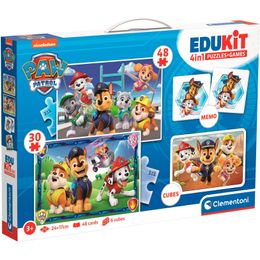 Puzzle Clementoni "Edukit, 4n1, Paw Patrol", bunt, Puzzles, Kinder, Pappe, Made in Europe