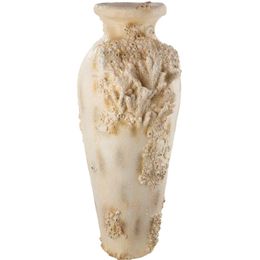 Bodenvase Gilde "Bodenvase Amphora Seychelles wei&szlig; H. 80,5 cm", wei&szlig;, B:38,5cm H:80,5cm T:33cm, Kunstharz, Vasen