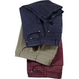 Herren 5-Pocket-Jeans in Twill-Qualit&auml;t marine, Gr&ouml;&szlig;e 62