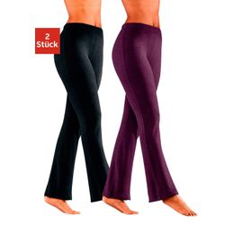 Vivance active Damen Jazzpants, 1x beere, 1x schwarz, Gr&ouml;&szlig;e 32/34