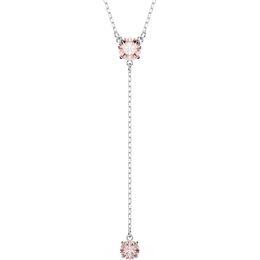 Y-Kette Swarovski "ERROR:N/A", rosa (metallfarben, rosa), Halsketten, Damen, Metall, L: 45, mit Swarovski Kristall