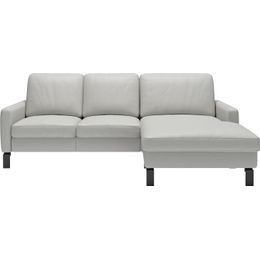 Ecksofa Home Affaire, B:224cm H:86cm T:164cmgrau, 100% Polyester, Wohnzimmer, Sofas, "Lecce, L-Form, Federkernpolsterung, Breite 224 cm", inkl.