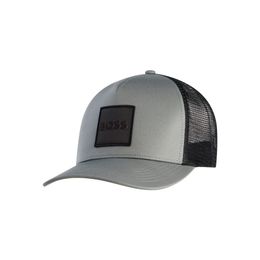 BOSS Orange Damen Baseball Cap "Elliot-PL"open grau 076, Twill, Kunstfaser, Caps, mit Klemmverschluss