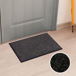 Fu&szlig;matte OTTO HOME "Vianne, Schmutzfangmatte Indoor, f&uuml;r Hausflur und Eingangsbereiche", anthrazit, B:40cm H:10mm L:60cm, Kunstfaser, Teppiche, Fu&szlig;matte, Eingangsmatte, rutschfeste Unterseite, meliert, waschbar