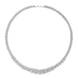 Collier Vivance "Fantasy", silber (silber 925), Halsketten, Damen, Silber 925 (Sterlingsilber), Collier, mit Fanatsiegliederung