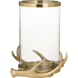 Kerzenhalter EGLO LIVING "SELISING Windlicht - dekorative Kerze - Chalet Romance", gold, transparent, Aluminium, Kerzenhalter, Kerzenhalter, Deko wohnlich f&uuml;r Wohnzimmer, Schlafzimmer, Flur oder Arbeitszimmer