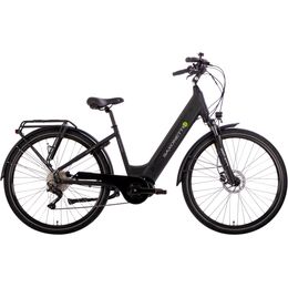 E-Bike SAXONETTE "Premium Sport (Wave)" Gr. 50, schwarz (schwarz, schwarz), Elektrofahrr&auml;der, 50cm, 28 Zoll (71,12cm), Pedelec, Elektrofahrrad f&uuml;r Damen u. Herren
