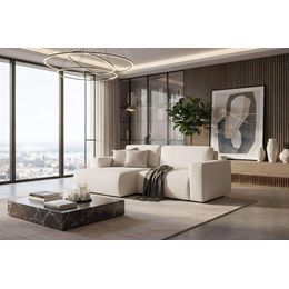 Schlafsofa Home Affaire, B:250cm H:82cm T:143cmnatur, 94% Polyester, 6% Nylon, Wohnzimmer, Sofas, "Noord Schlafecksofa, Breite 250 cm", Cord,