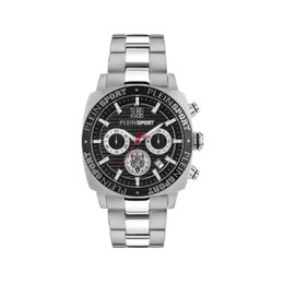 Luxusuhr Plein Sport "Wildcat Chrono", 70, silber, Armbanduhren, Herren