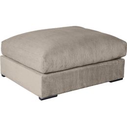 Polsterhocker Home Affaire, B:101cm H:52cm T:97cmtaupe, 100% Polyester, Hocker, "Casa XL, Breite 101 cm", Mega-Hocker, in Cord oder Chenille-Struktur