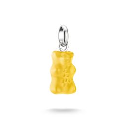 Charm-Einh&auml;nger Thomas Sabo "Thomas Sabo x HARIBO: Charm - Connect", bunt (silberfarben, gelb, gelb), Charms, Damen, Silber 925 (recycelt), mit Kristallglas