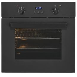 Exquisit Einbaubackofen "EBE367-H-120 mattschwarz", Energieeffizienz: A (A+++-D), schwarz, B:59,5cm H:59,5cm T:57,5cm, Back&ouml;fen, Einbaubackofen