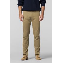 Chinos MEYER "BONN Art.1-5063", Herren, Gr. 110, Untersetzt- und Schlankgr&ouml;&szlig;en, braun (karamell), 97% Baumwolle, 3% Elasthan, unifarben, regular fit lang, Hosen, mit buntgewebtem Innenfutter