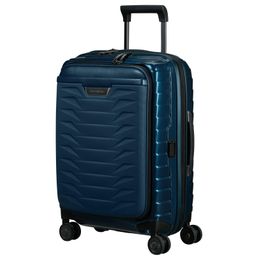 Hartschalen-Trolley Samsonite "PROXIS 55 EXP easy access", Herren, Gr. B/H/T: 40cm x 55cm x 23cm 42 l, blau (petrol blau), Polypropylen, Koffer, Handgep&auml;ck Hartschalenkoffer Volumenerweiterung Laptopfach