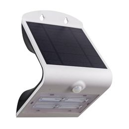 Eglo Wandleuchte "LAMOZZO", wei&szlig;, 1, H: 21cm, 1 Stk., Leuchten, Au&szlig;enlampe, Bewegungsmelder, Solar, Tag & Nacht Sensor, Akku, IP54, Wandleuchte