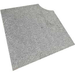 Beckenrandstein KWAD "Padang Dark", grau (anthrazit &ndash; g654), B:350cm H:3cm L:700cm, Granit, Bausteine, Granitumrandung f&uuml;r verschiedene Poolgr&ouml;&szlig;en