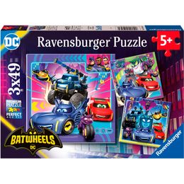 Puzzle Ravensburger "An alle Batwheels", bunt, Puzzles, KinderB:21cm H:21cm, Motiv, 3 x 49 Teile; Made in Europe, B:21cm H:21cm