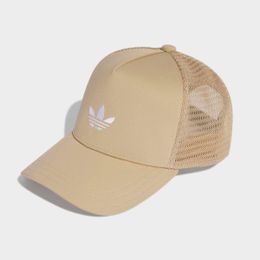 Baseball Cap adidas originals "CURVED TRUCKER", Herren, stone khaki, Obermaterial: 92% Polyester, 8% Elasthan, Caps