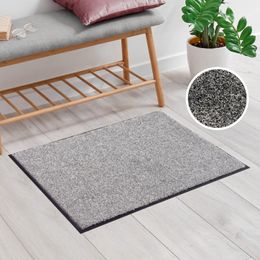 Fu&szlig;matte OTTO HOME "Vianne, Schmutzfangmatte Indoor, f&uuml;r Hausflur und Eingangsbereiche", grau, B:60cm H:10mm L:80cm, Kunstfaser, Teppiche, Fu&szlig;matte, Eingangsmatte, rutschfeste Unterseite, meliert, waschbar