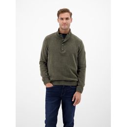 Lerros Herren Strickpullover "Lerros Herren Stricktroyer, weich wie Samt"nordic olive, Gr. S, 82% Baumwolle, 18% Polyester, Pullover