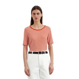 Marc O'Polo T-Shirt MARC O'POLO "aus Organic Cotton Slub Jersey", Damen, Gr. XXS, mb65, Obermaterial: 100% Baumwolle, gestreift, Basic, skinny fit, Rundhals, normaler Saum, Shirts T-Shirt