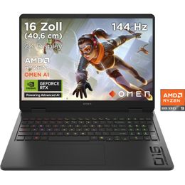 HP Gaming-Notebook "OMEN 16-ap0286ng", shadow schwarz, 16 GB RAM 1.000 GB SSD, Ryzen 9, Windows 11 Home, Notebooks, Topseller