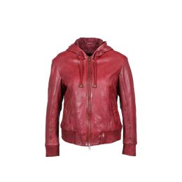 Freaky Nation Damen Lederjacke "Earthy-FN"rot, Gr. M, Oberstoff: 100% Leder; Futter: 100% Baumwolle, Jacken