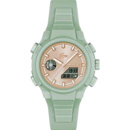 Digitaluhr Lacoste "LC33", gr&uuml;n (mintgr&uuml;n), Armbanduhren, Damen, Digitaluhr, Armbanduhr, Damen, Herren, Silikonarmband,analog,digital,Stoppfunktion