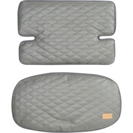 Sitzverkleinerer Roba "Sit Up Luxe, stone gesteppt, 2-teilig", grau (stone), Obermaterial: 100% Polyurethan. R&uuml;ckseite: 100% Polyurethan. F&uuml;llung: 100% Polyester, Kinder-Sitzauflagen