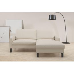 Ecksofa Home Affaire, B:194cm H:86cm T:164cmbeige, 100% Leder, Wohnzimmer, Sofas, "Lecce, L-Form, Federkernpolsterung, Breite 194 cm", inkl.