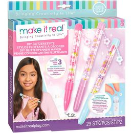 Kreativset Make It Real "DIY Glitzerstifte", bunt, Kreativsets, Kinder, Kunststoff