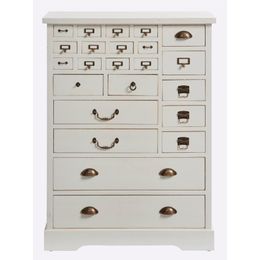 Kommode HEINE HOME, wei&szlig;, B:80,5cm H:108,5cm T:35cm, Spanplatte, Sideboards, Kommode
