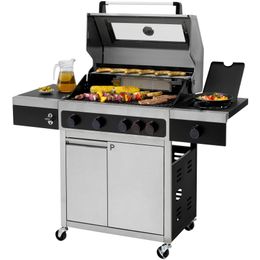 Gasgrill Tepro "Keansburg 4 Special Edition", grau (schwarz, edelstahlfarben), B:138cm H:118cm T:62cm, Grills, BxTxH: 138x62x118 cm
