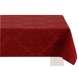 Mitteldecke Dreams "Ornament", rot, B:110cm L:110cm, Baumwolle, Polyester, Tischdecken, Mitteldecke, Jacquard, Uni Farben, eckig, 110x110 cm