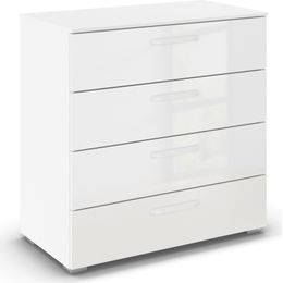 Schubkastenkommode Rauch, B:80cm H:81cm T:42cmalpinwei&szlig;, hochglanz wei&szlig;, Holzwerkstoff, Sideboards, "Sideboard Schubladenkommode OTELI mit Dekor- und