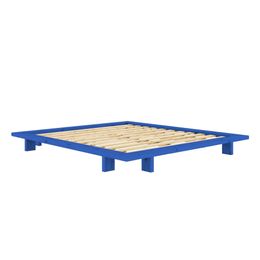 Bettgestell Karup Design, B:208cm H:20cm L:228cmvivid blau, Betten, "Bettgestell JAPAN BED Futonbett aus FSC-zertifiziertem Massivholz", zeitlos,
