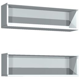 Wandregal Home Affaire "Meliss", wei&szlig;, B:80cm H:23cm T:21cm, Massivholz, Regale, Wandregal, aus nordischer Kiefer gefertigt, Breite 80 cm, 2-tlg