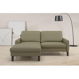 Ecksofa Home Affaire, B:194cm H:86cm T:164cmoliv, 100% Leder, Wohnzimmer, Sofas, "Lecce, L-Form, Federkernpolsterung, Breite 194 cm", inkl.
