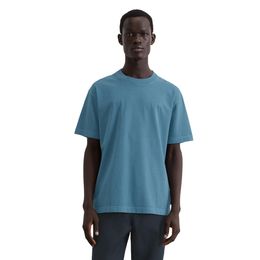 Marc O'Polo T-Shirt MARC O'POLO "aus schwerem Bio-Baumwoll-Jersey", Herren, Gr. M, grau (m870), Obermaterial: 100% Baumwolle, unifarben, Basic, relaxed fit, Rundhals, Shirts T-Shirt