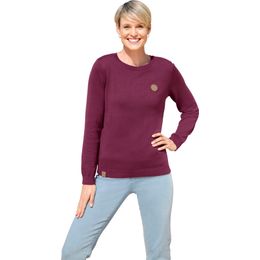 Damen Pullover mit 50% Baumwolle malve, Gr&ouml;&szlig;e 38
