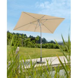 Marktschirm Schneider Schirme "Porto", beige (natur), Obermaterial: 100% Polyester, Standschirme, Stahl/Polyester