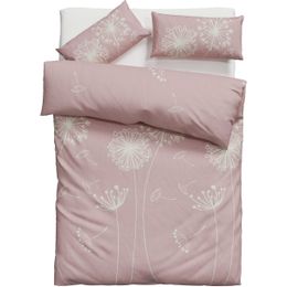 Bettw&auml;sche OTTO HOME "Soucy", rosa, B/L: 135cm x 200cm, 1 Stk., 1 Stk., Renforc&eacute;, B/L: 80cm x 40cm, 2 Stk., Renforc&eacute;, Obermaterial: 100% Baumwolle, Bettw&auml;sche, Bettw&auml;sche, ab Gr. 135x200, 100% Baumwolle, Renforc&eacute; & PREMIUM Satin (TC300)