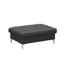 Pouf FLEXLUX "Fiore", schwarz (deep schwarz), B:97cm H:34cm T:66cm, Aluminium, Poufs, Pouf, Kaltschaum, F&uuml;&szlig;e Alu
