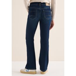 Slim-fit-Jeans Cecil, Damen, Gr. 30, L&auml;nge 32, dunkelblau wash, Jeans, 78% Baumwolle, 20% Polyester, 2% Elasthan, unifarben, lang, Jeans Slim-fit-Jeans, High Waist