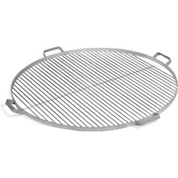 Grillrost COOKKING, silber (silberfarben), B:80cm, Edelstahl, Grillroste, inkl. 4 Griffen, &Oslash; 80 cm