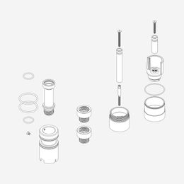 Herzbach MODUL7 Verl&auml;ngerung 25 mm, f&uuml;r Thermostat mit Wanneneinlauf, 2 Verbraucher, 70.728011.1.09,